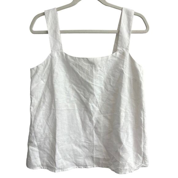 J. Crew Factory | Tops | Nwt Jcrew Linen Blend Squareneck Tank Top In ...